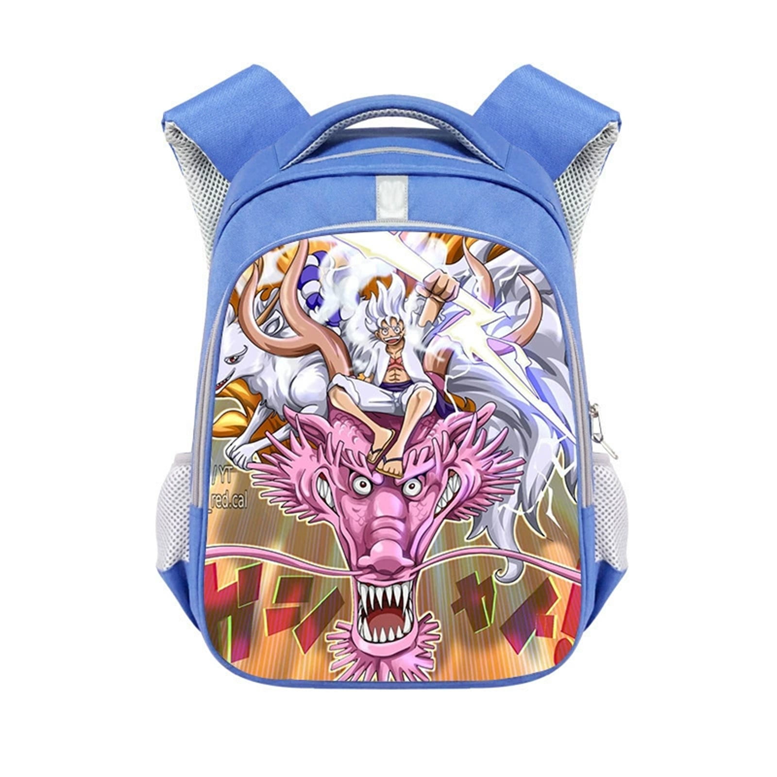 Vlemua One Piece Backpack, Back to School Gift, 14" One Piece Cartoon ...