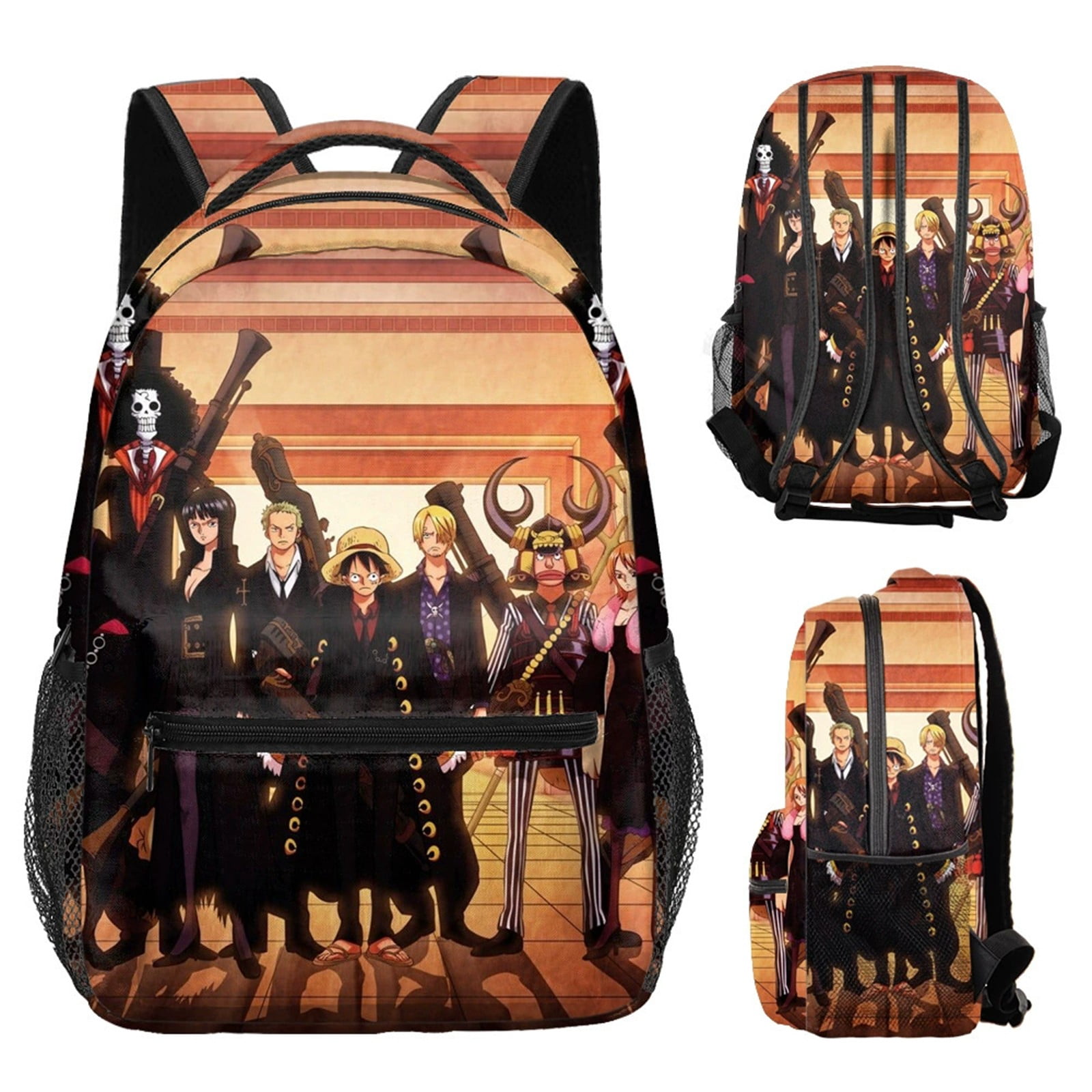 Vlemua One Piece Backpack, Back to School Party, 17" One Piece Cartoon ...