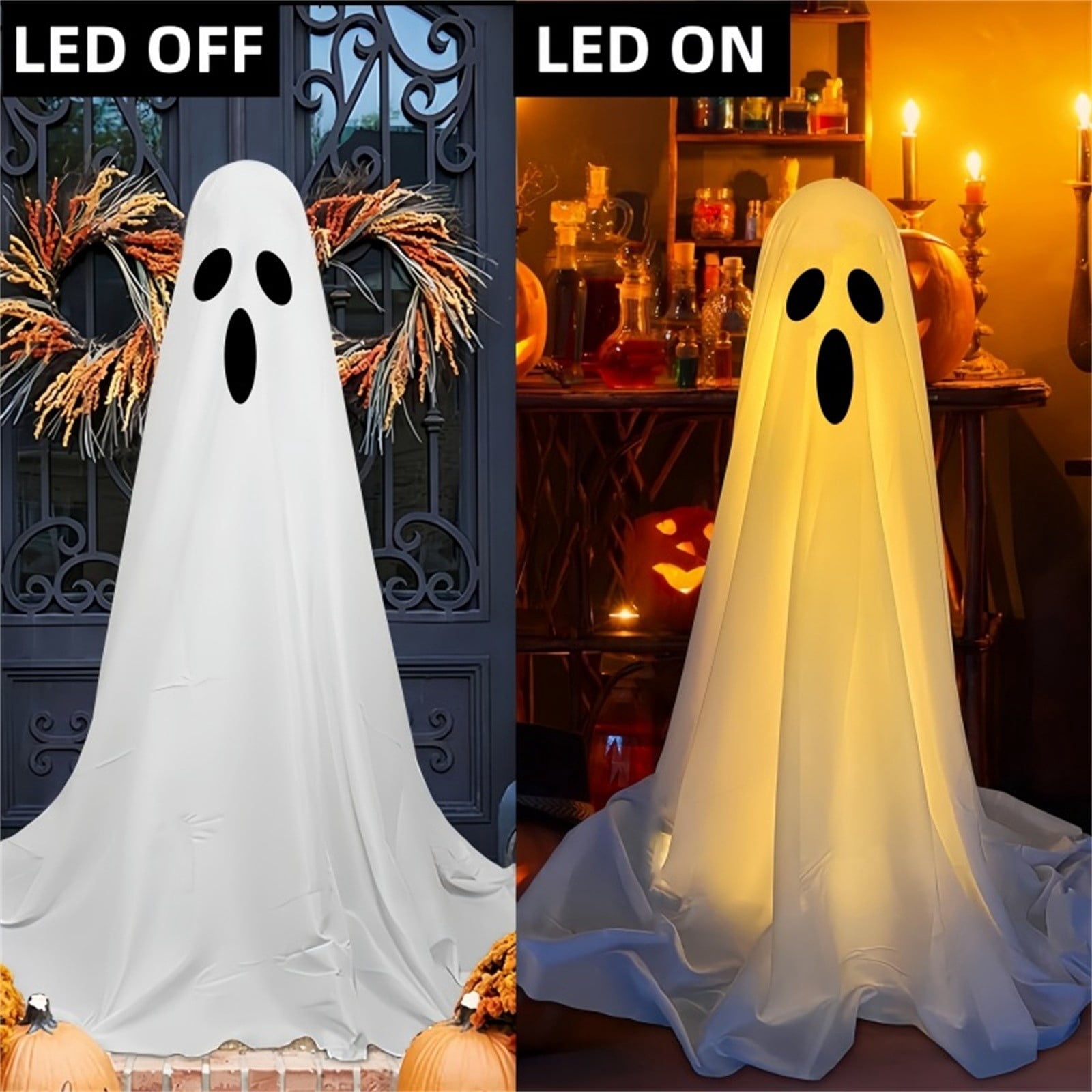 Vlemua Outdoor Halloween Decorations Enchanting Halloween Decors Front ...