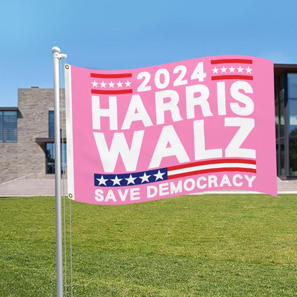 Vlemua Pink Kamala Harris Waltz 2024 Flag,3x5 Ft Outdoor Kamala Harris ...