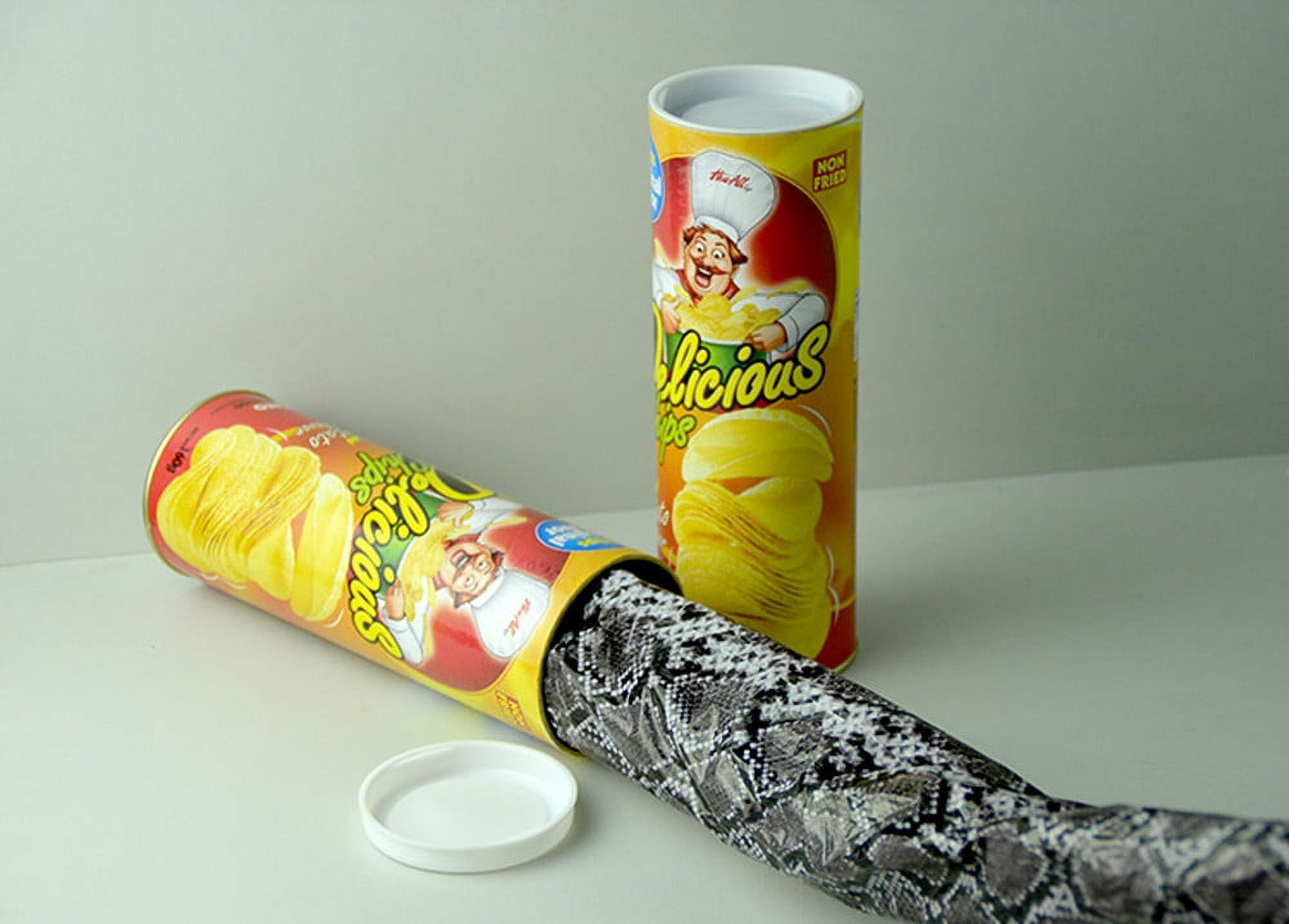 Vlemua Potato Chip Snake Can Jump Spring Snake Toy Snake in a Potato ...