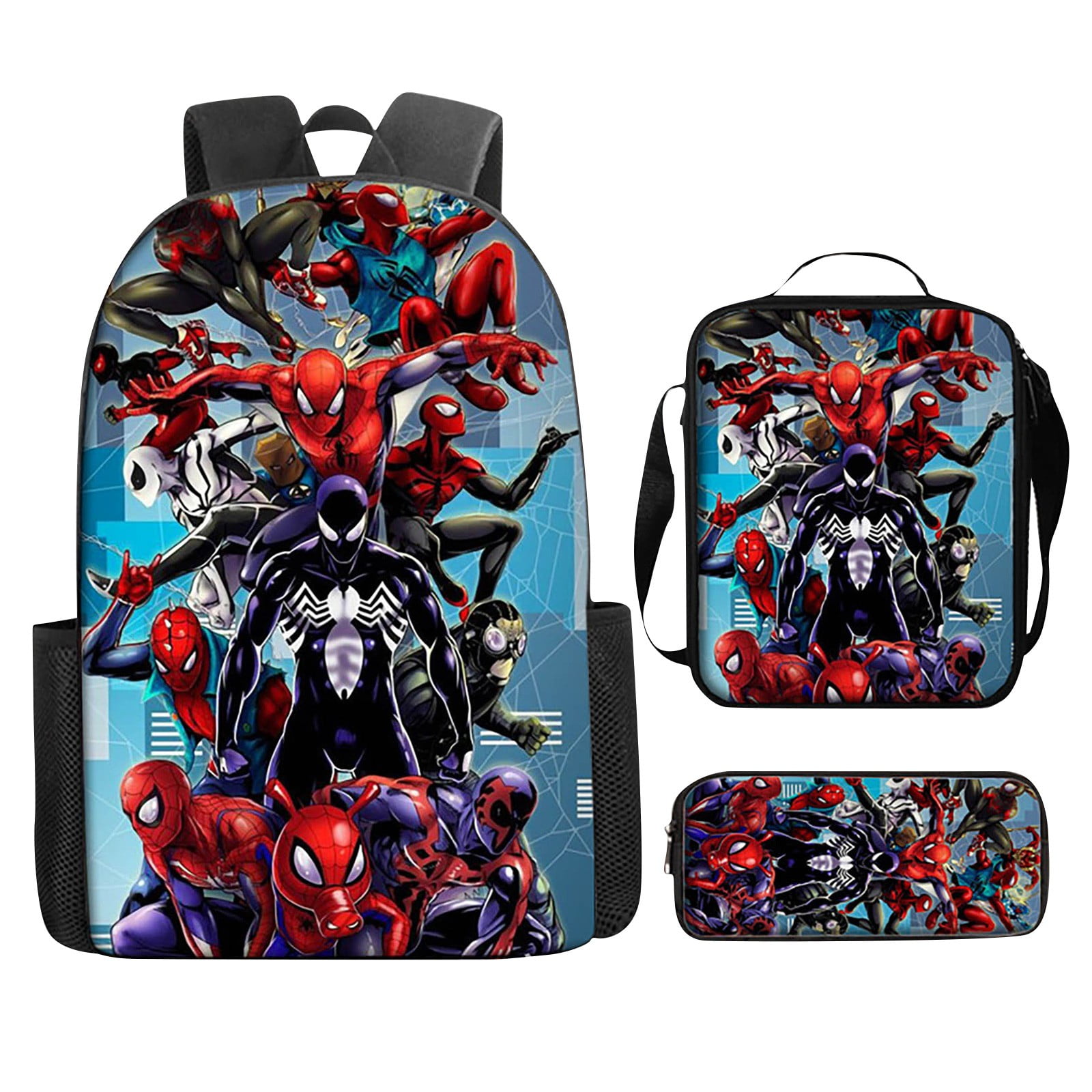 Vlemua Spider Superhero Backpack, Back to School Gift, 17" Spider ...