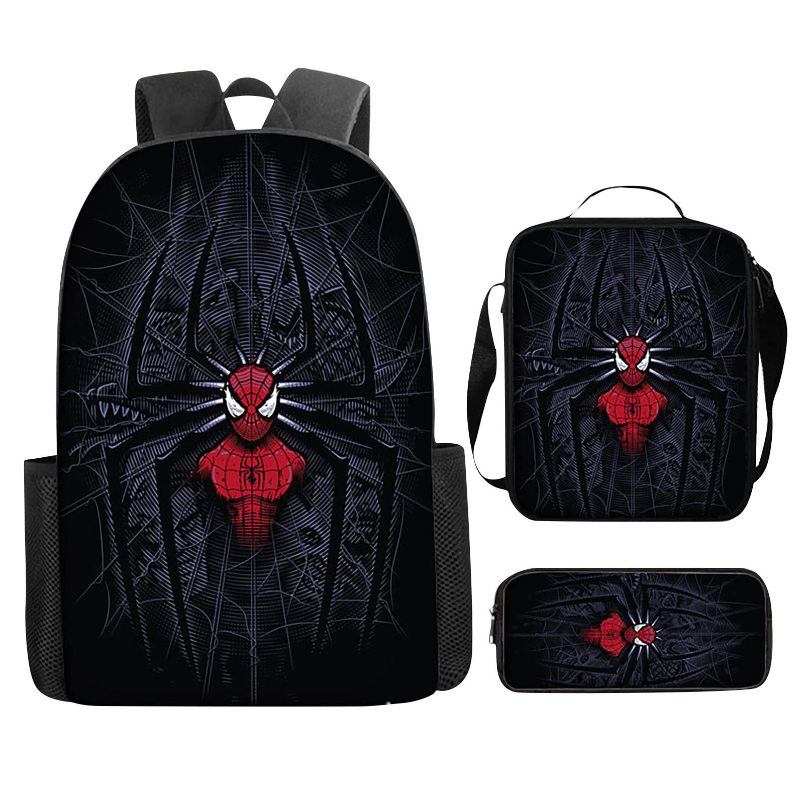 Vlemua Spider Superhero Backpack, Back to School, 17" Spider Superhero ...