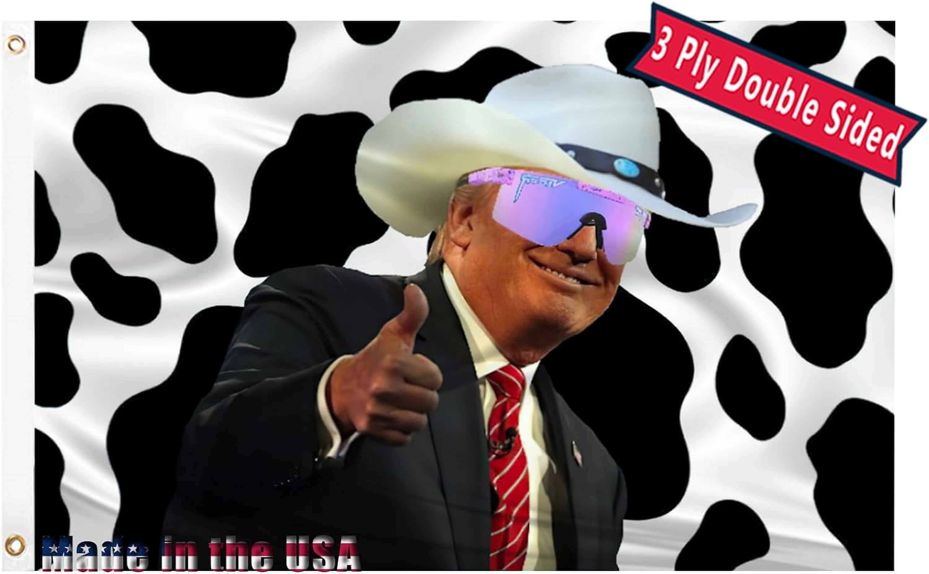 Vlemua Trump Flag 3x5 Outdoor Trump Print Flag Double Sided 3 Ply ...