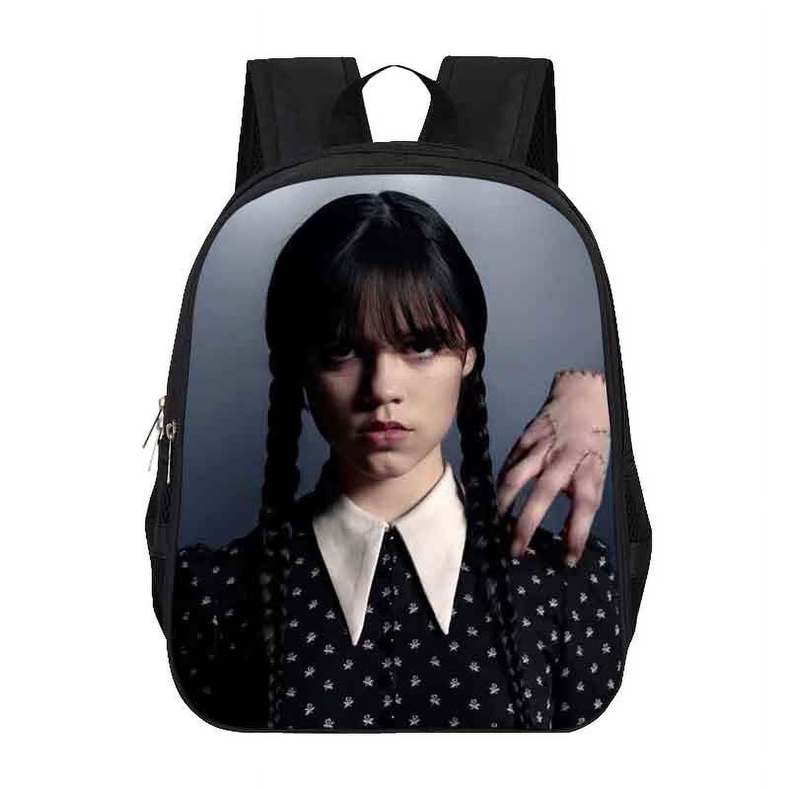 Vlemua Wednesday Backpack, Back to School Merch, 15" Wednesday Cartoon ...