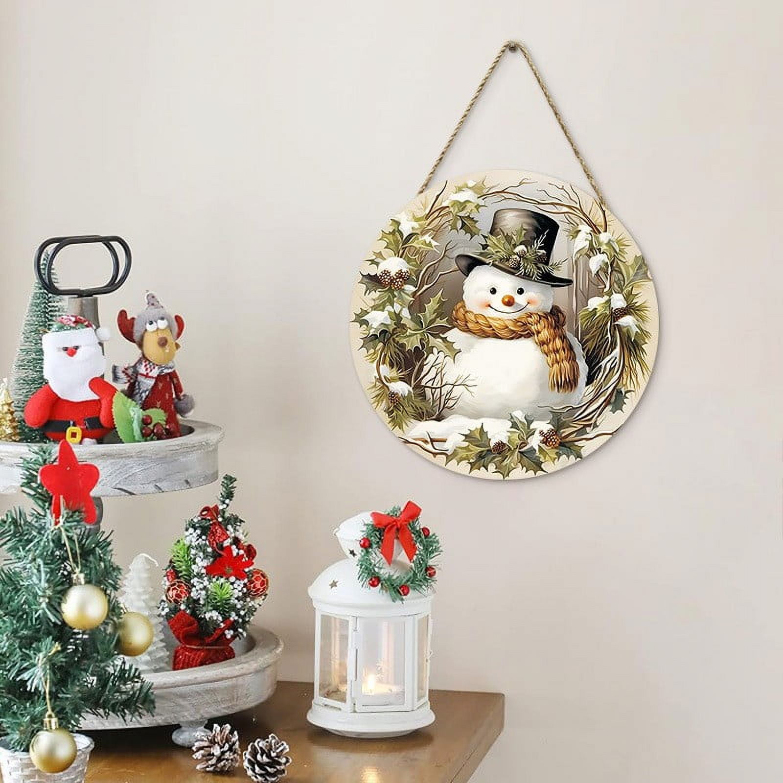 Vlemua Winter Decor Fancy Welcome Sign Funny Welcome Front Door Sign ...