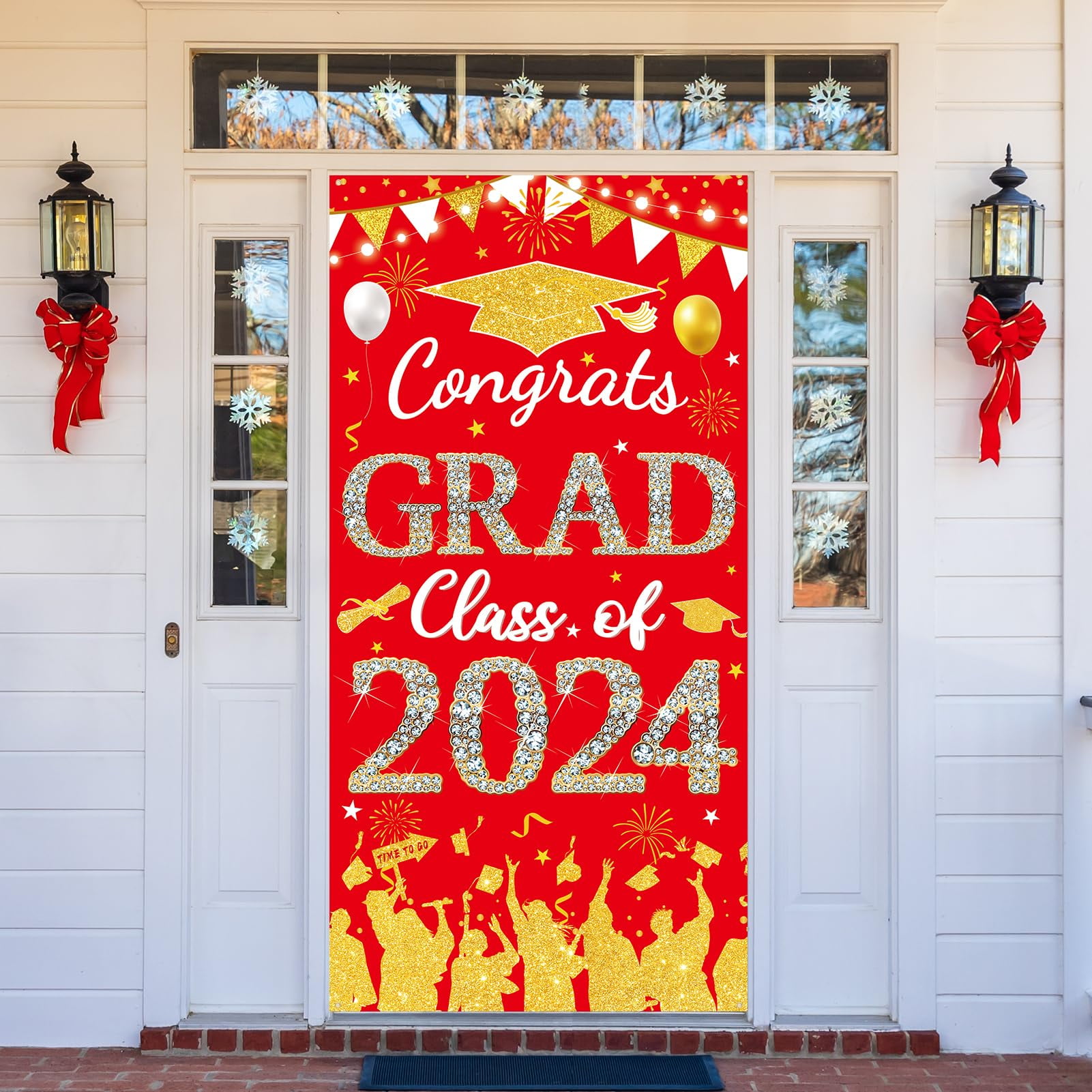 Vlipoeasn Red Gold 2024 Graduation Party Decorations, Class of 2024 ...