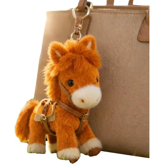 Vloiitin Plush Pony Bag Charm and Keychain, 2026 Year of the Horse New ...