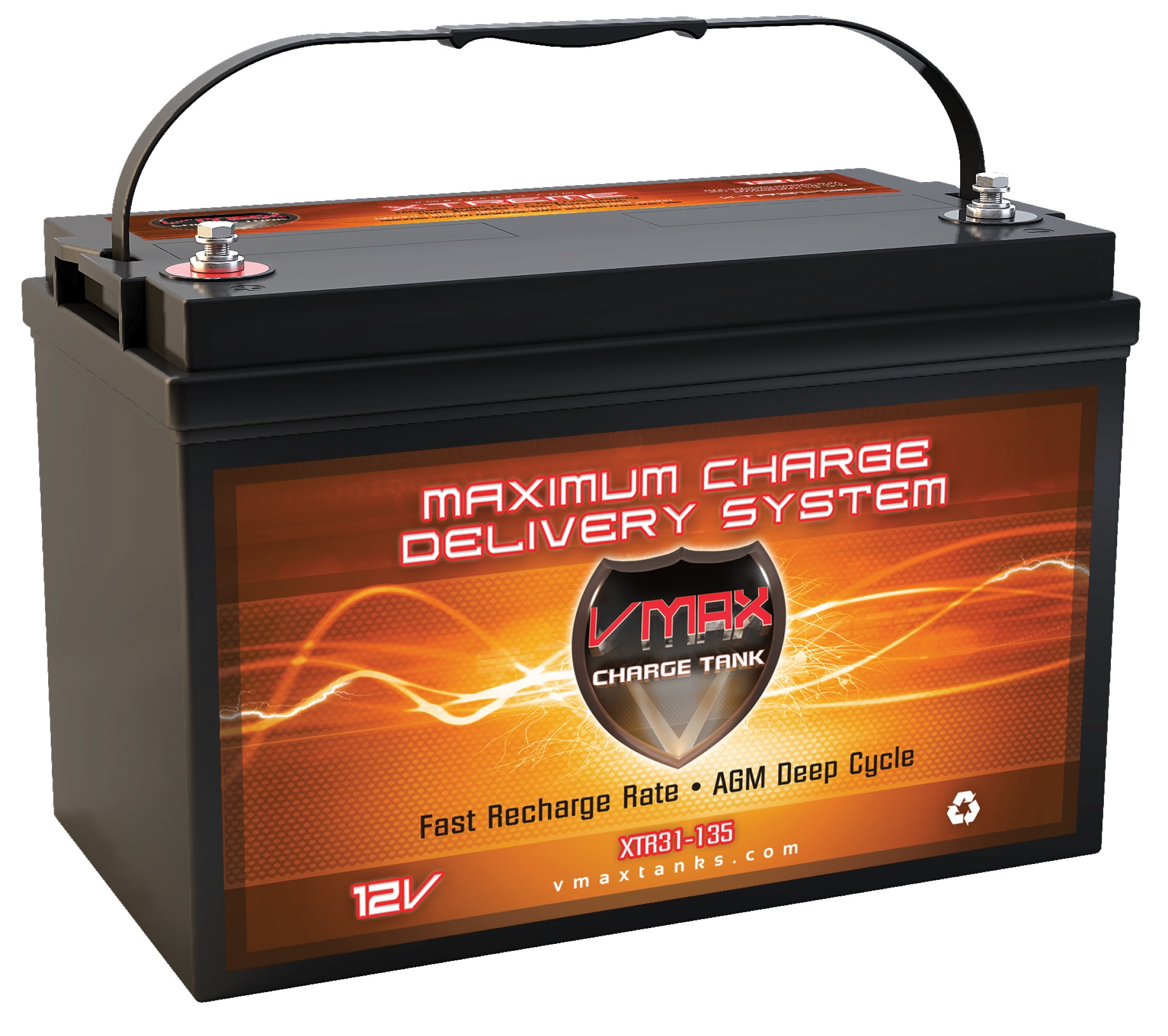 Vmaxtanks XTR31-135 for Tahoe Pontoon 12V Marine Agm Battery - Walmart.com