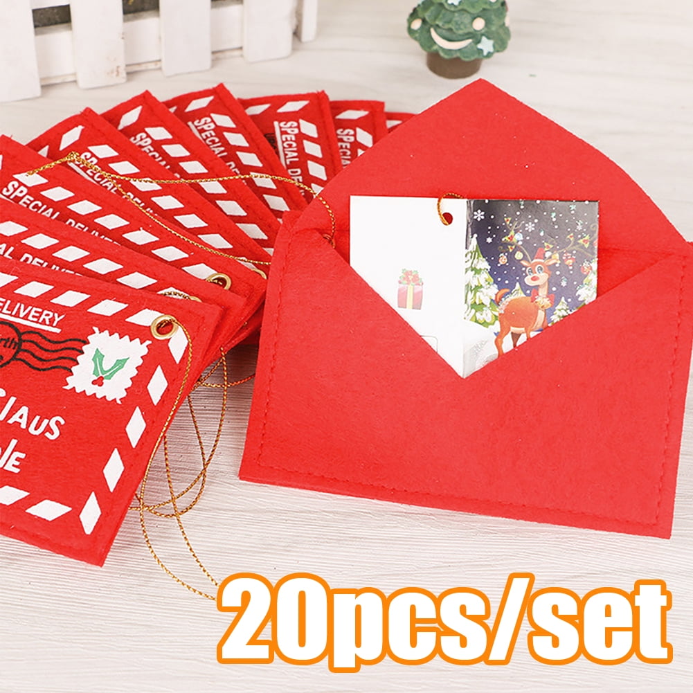 Vnanda 10Packs Santa Claus Letter Envelopes Christmas Letter Envelope ...