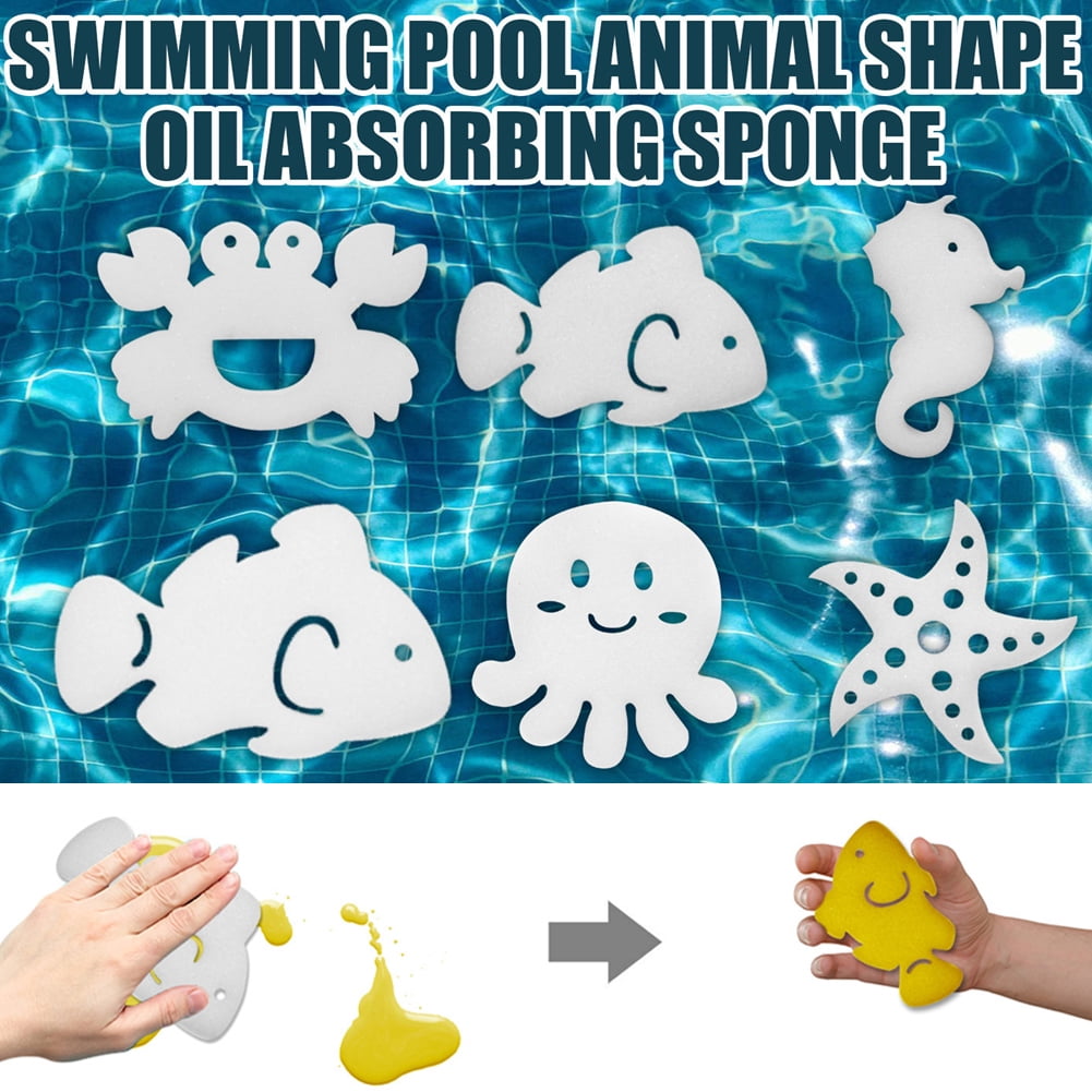 Vnanda 12Packs Oil Absorbing Scum Sponge for Hot Tub Swimming Pool and ...
