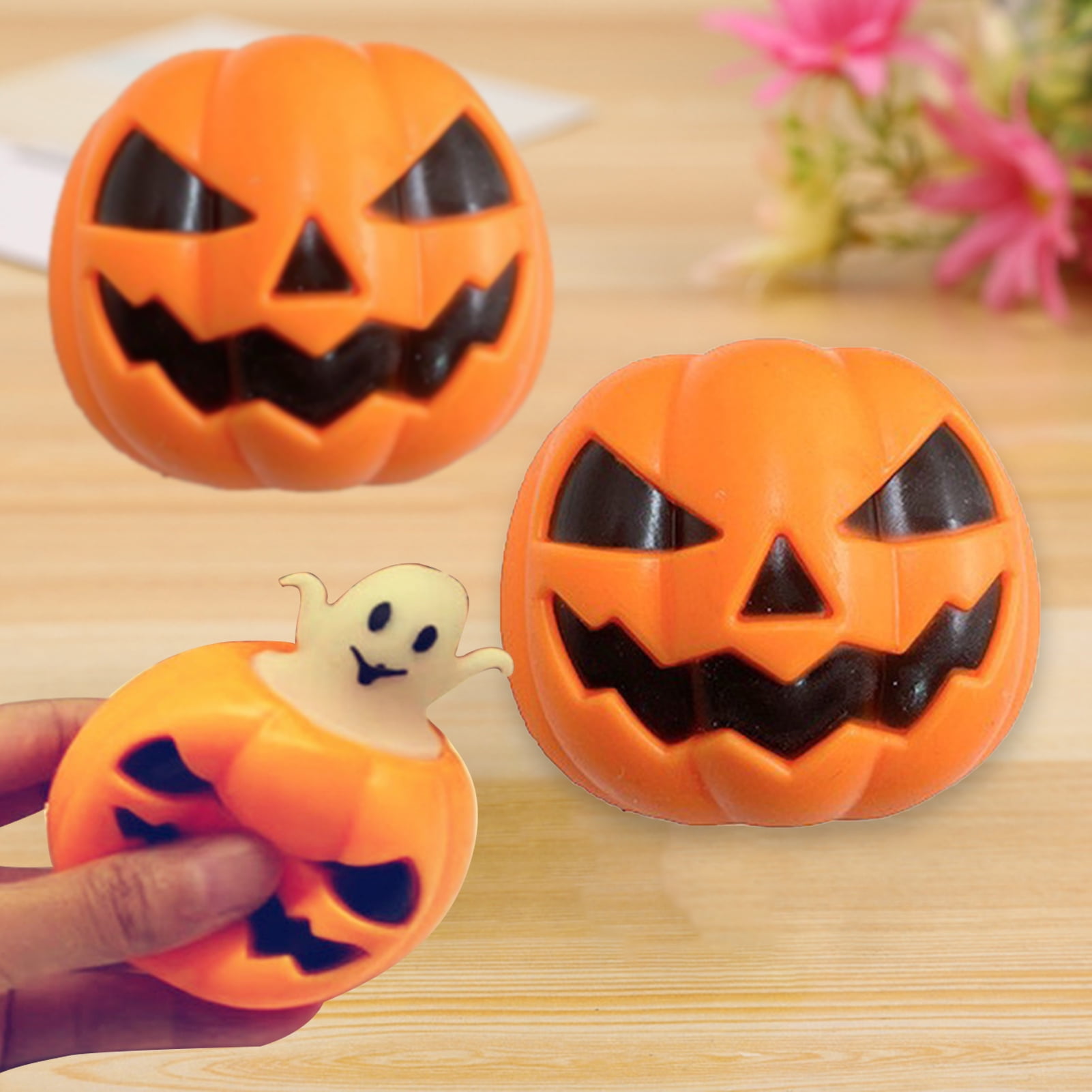 Vnanda 2Packs Cute Decompression Pumpkin Head Stress Ball, Latest ...