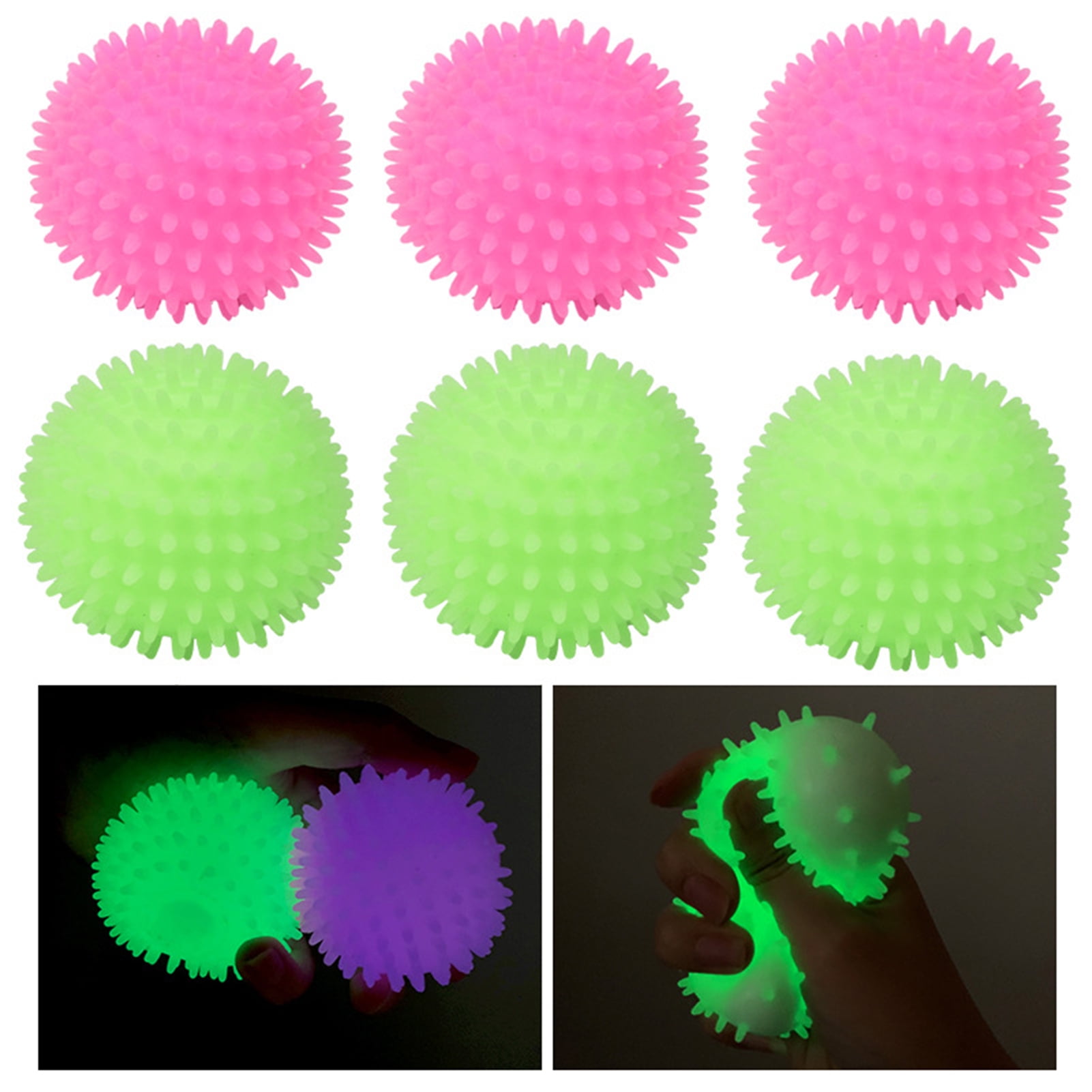 Vnanda 2Packs Glow in The Dark Ceiling Balls, Stress Balls for Kids and ...