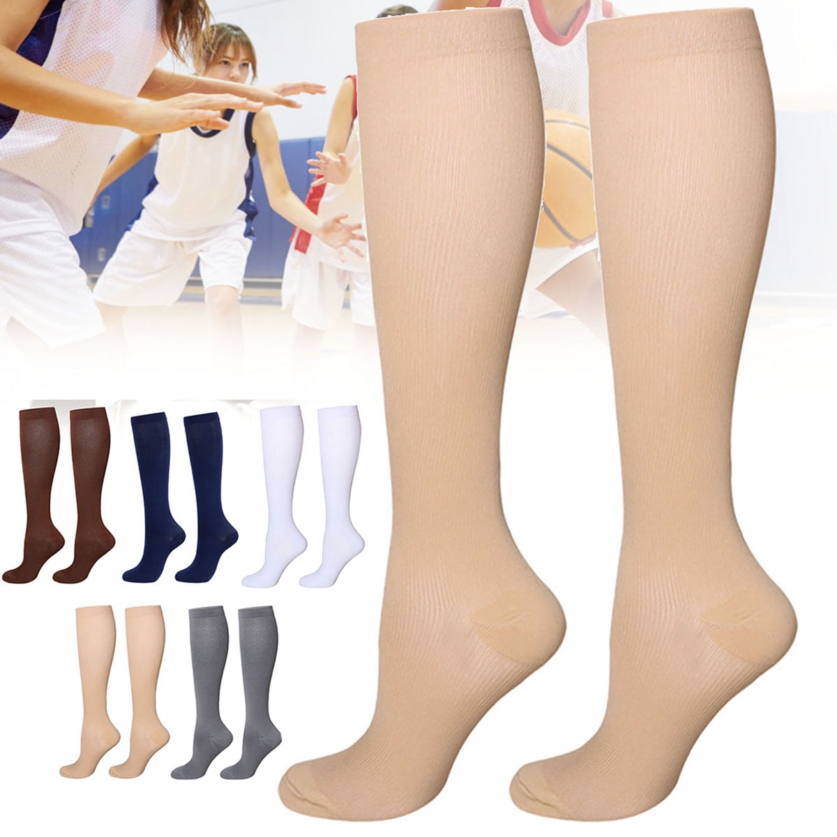 Vnanda 2Pairs Medical Compression Sock-Compression Sock For Women and ...
