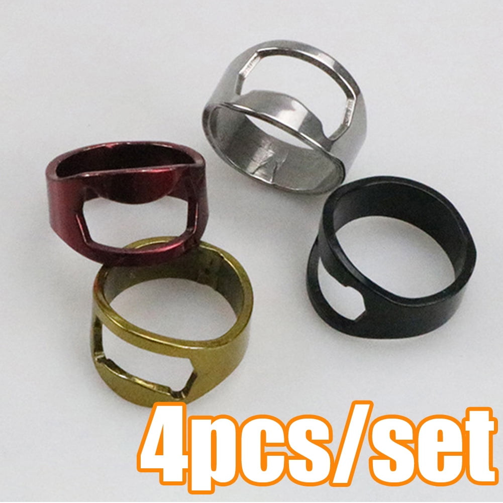 Vnanda 4Packs Ring Bottle Opener Stainless Steel Beer Bottle Opener ...