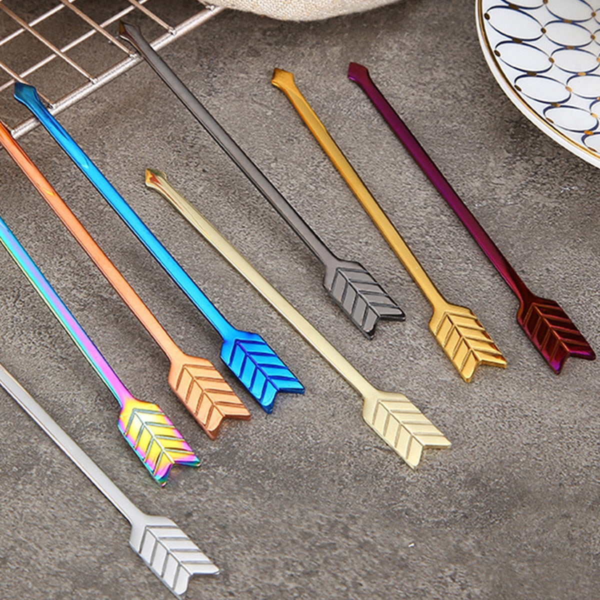 Vnanda 5Packs Creative Design Arrow Garnish Cocktail Pick Martini Picks ...