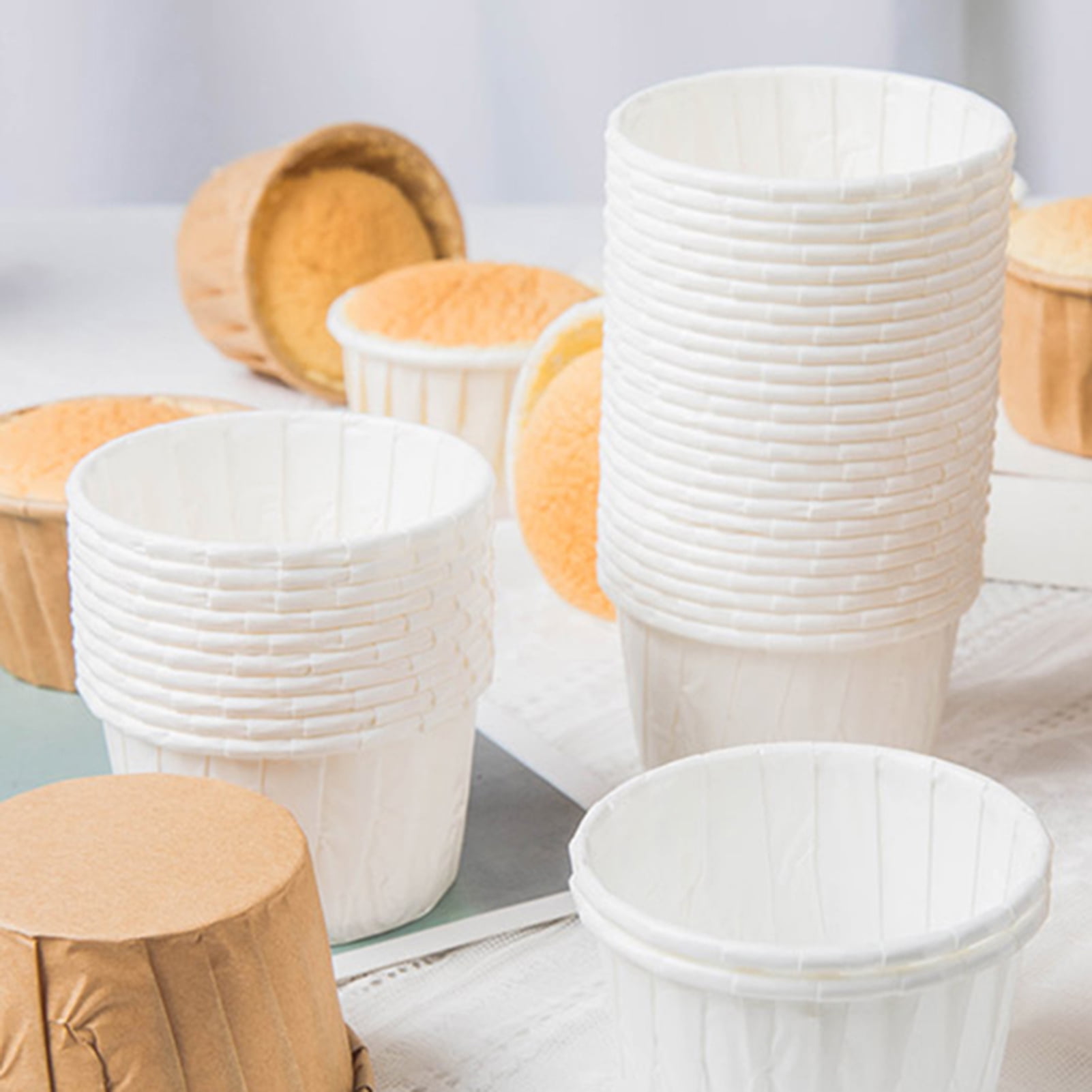 Vnanda 60Pcs Cupcake Baking Cup Liner – Jumbo Size, Extra Thick ...