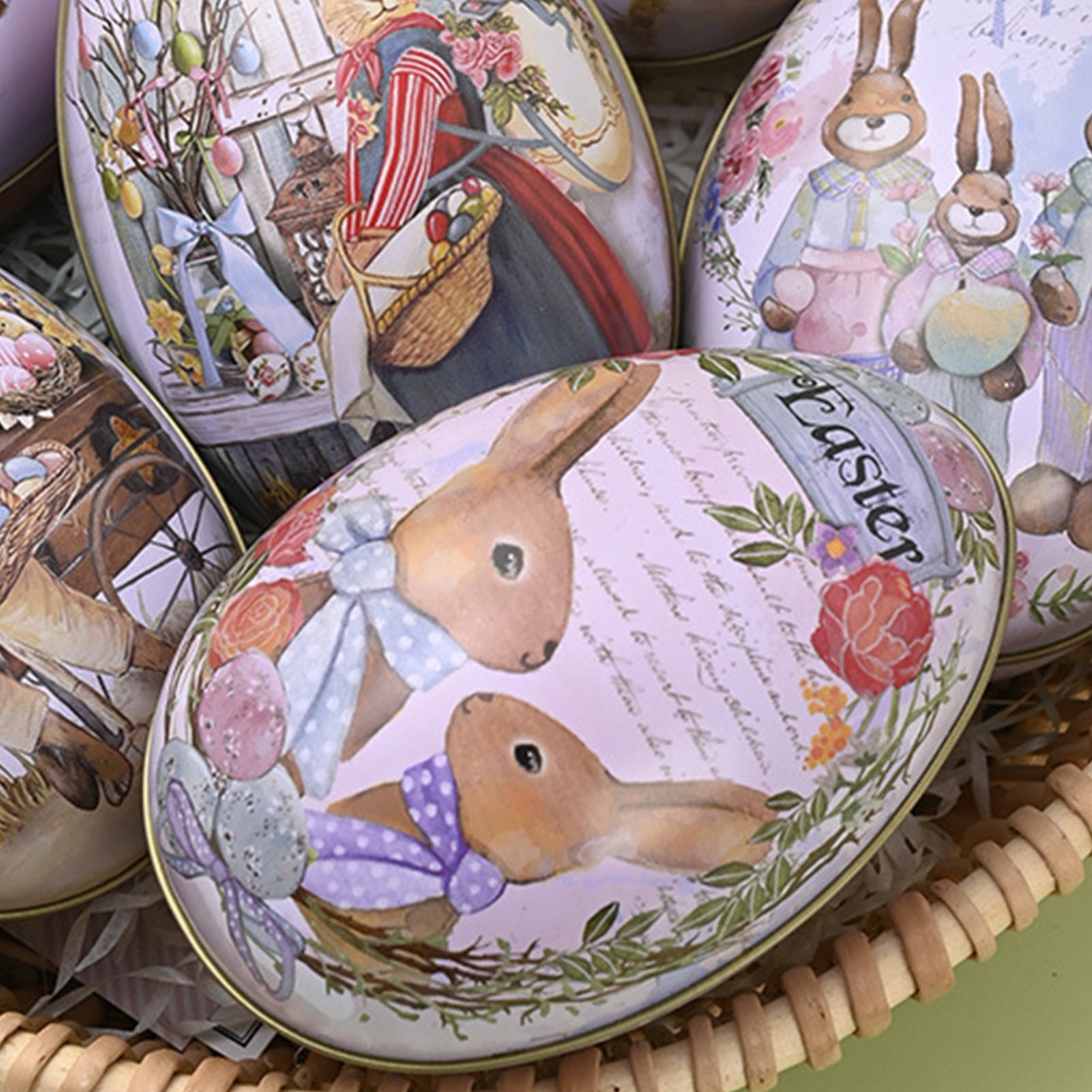 Vnanda 6Packs Easter Day Eggs Decoration Party Decor Different Vintage ...