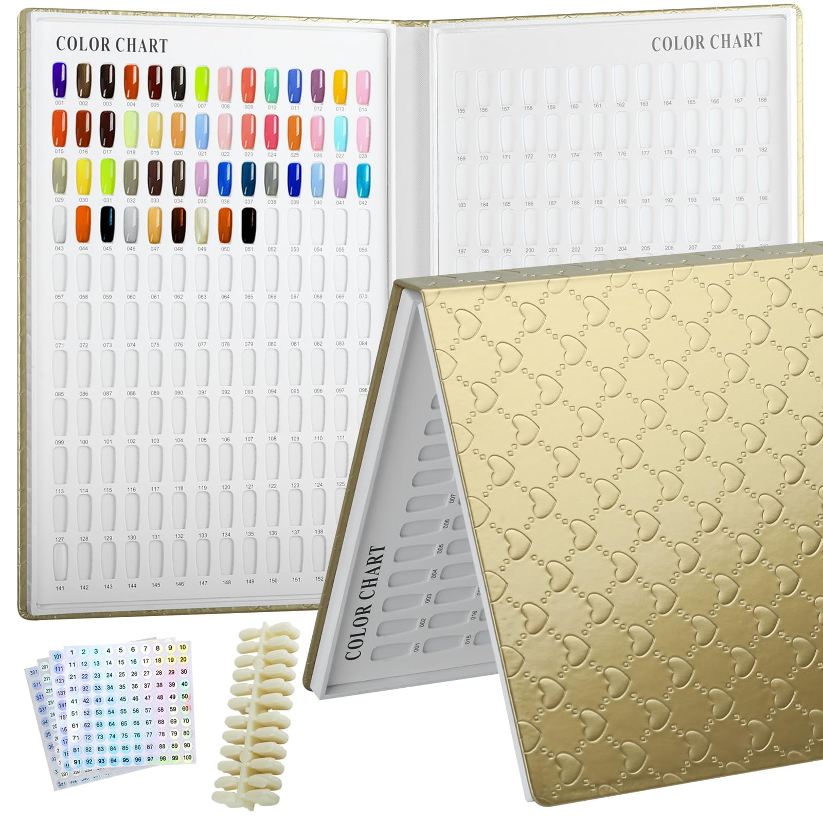 Vnjaoi 308 Colors Swatches Book with 360 Tips Professional Color Chart ...