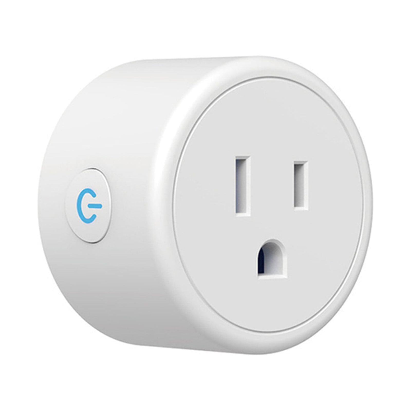 Vntub 10A White 2.4G Wi-Fi Smart Plug, Mini Outlet with Remote Control, Timer, Alexa Google ...