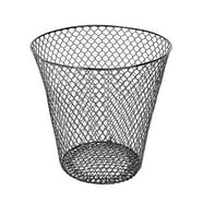 Avdolw Wire Mesh Round Waste Basket | Trash Can Mesh Round Open Top ...