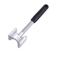 LONGHEXINA Dual-Sided Meat Mallet with Rubber Grip Handle for Steak ...