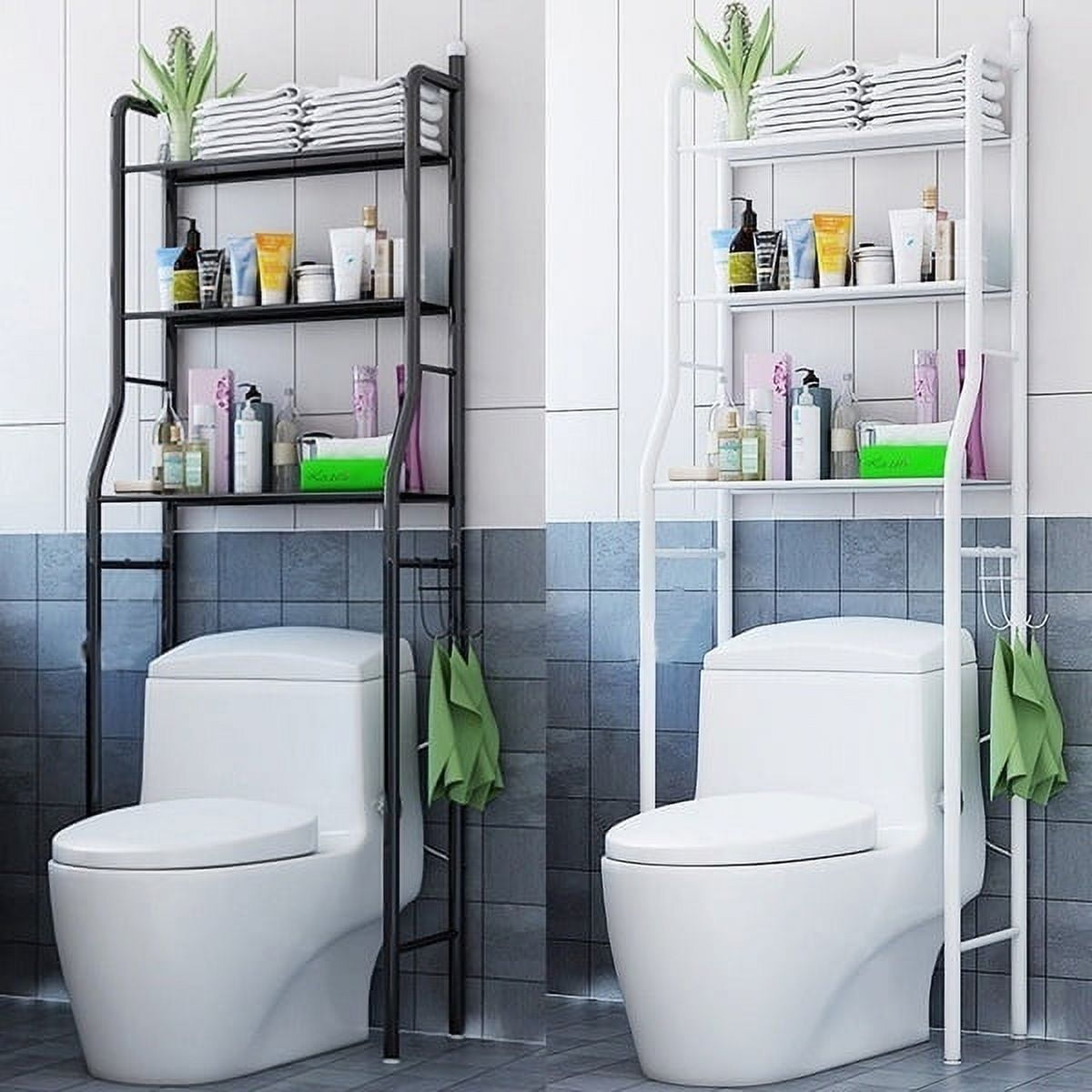 Vobor 2colors 3-Tier Iron And Steel Toilet Towel Storage Rack shelf ...