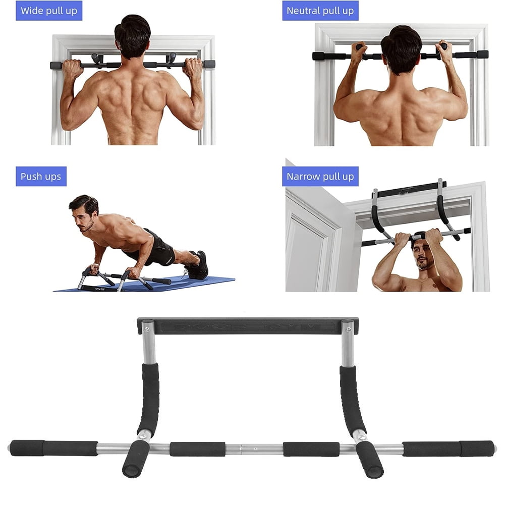 Vobor Indoor Fitness Door Frame Pull Up Bar Wall Chin Up Bar Adjustable ...