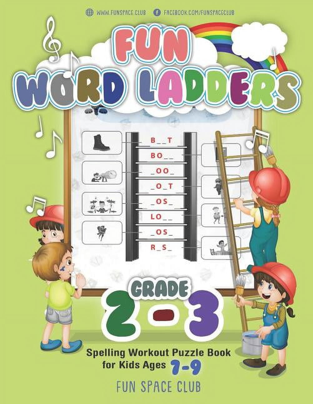 Vocabulary Builder Workbook for Kids Bui Fun Word Ladders Grades 2-3 ...