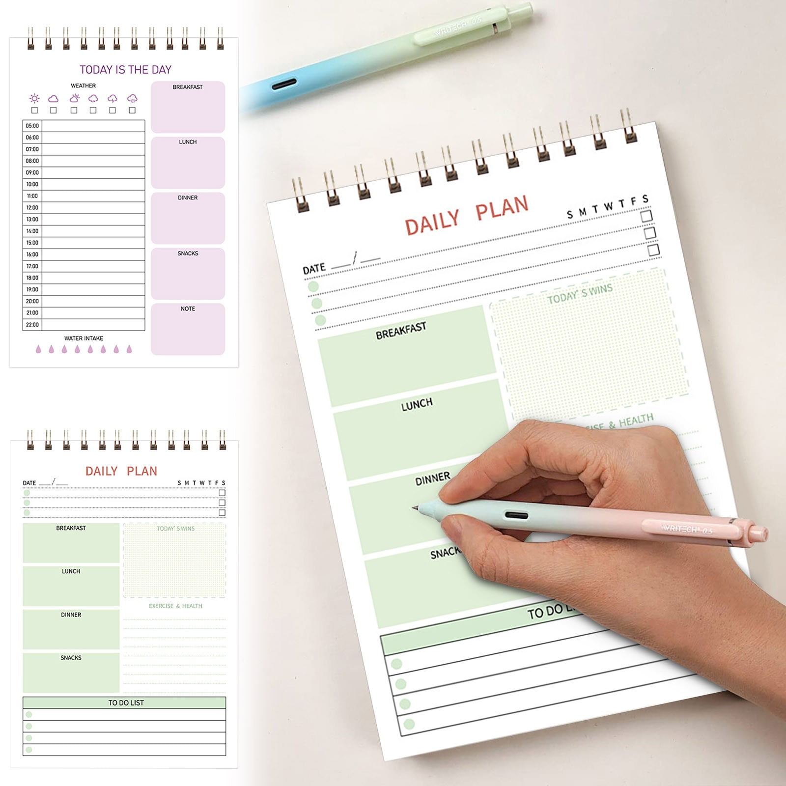 Vocabulary Notebook for Students, Daily Planner, Tearable Pages ...