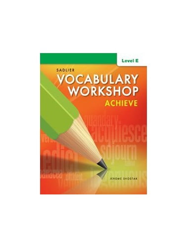Pre-Owned Vocabulary Workshop Achieve Level E Grade 10 (Paperback ...
