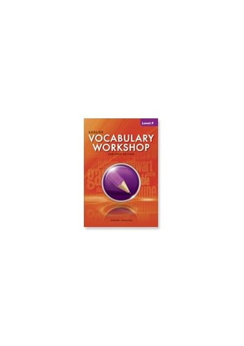 Pre-Owned Vocabulary Workshop: Level F (Paperback) 0821580116 ...