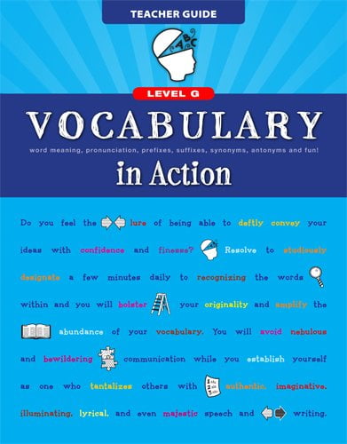 Pre-Owned Vocabulary in Action Level G Teacher Guide: Word Meaning ...