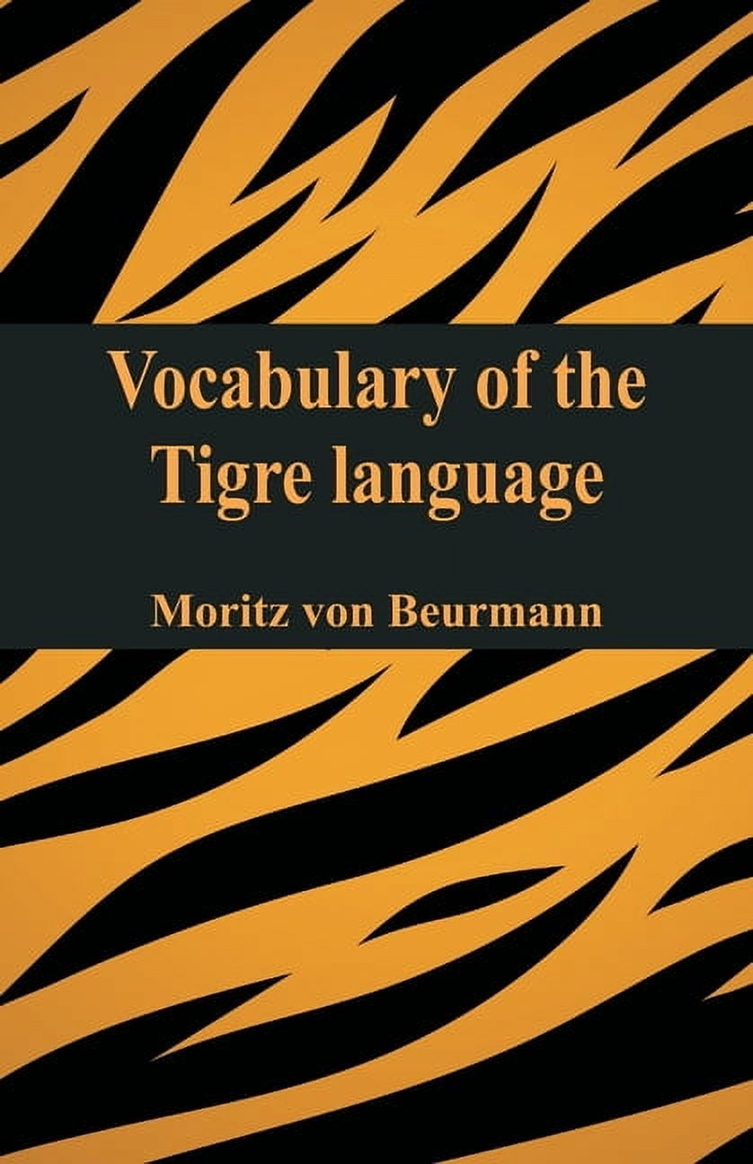 Vocabulary of the Tigré language, (Paperback) - Walmart.com