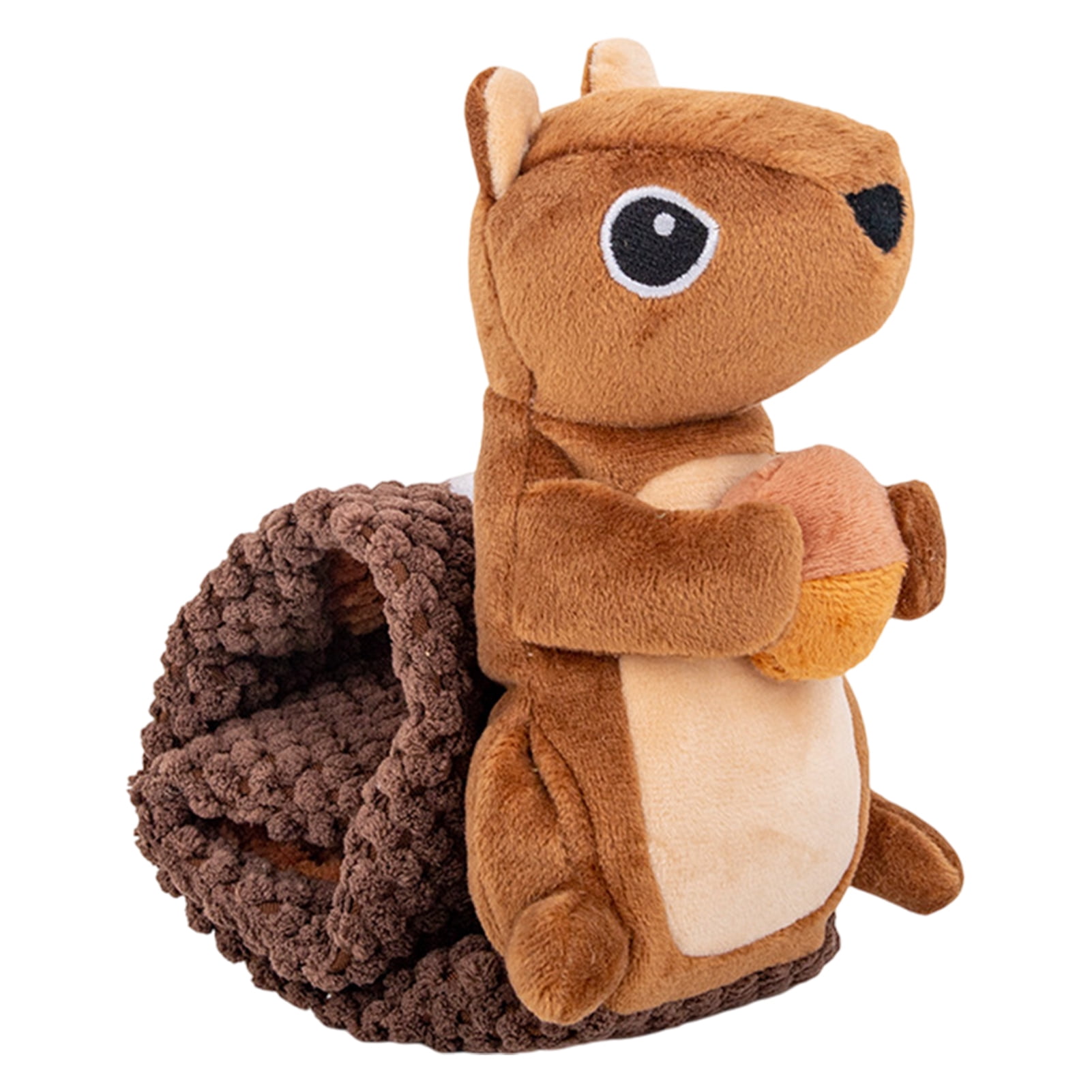 Vocal Interactive Dog Toy,Velvet Squirrel Shaped Foraging Instinct ...