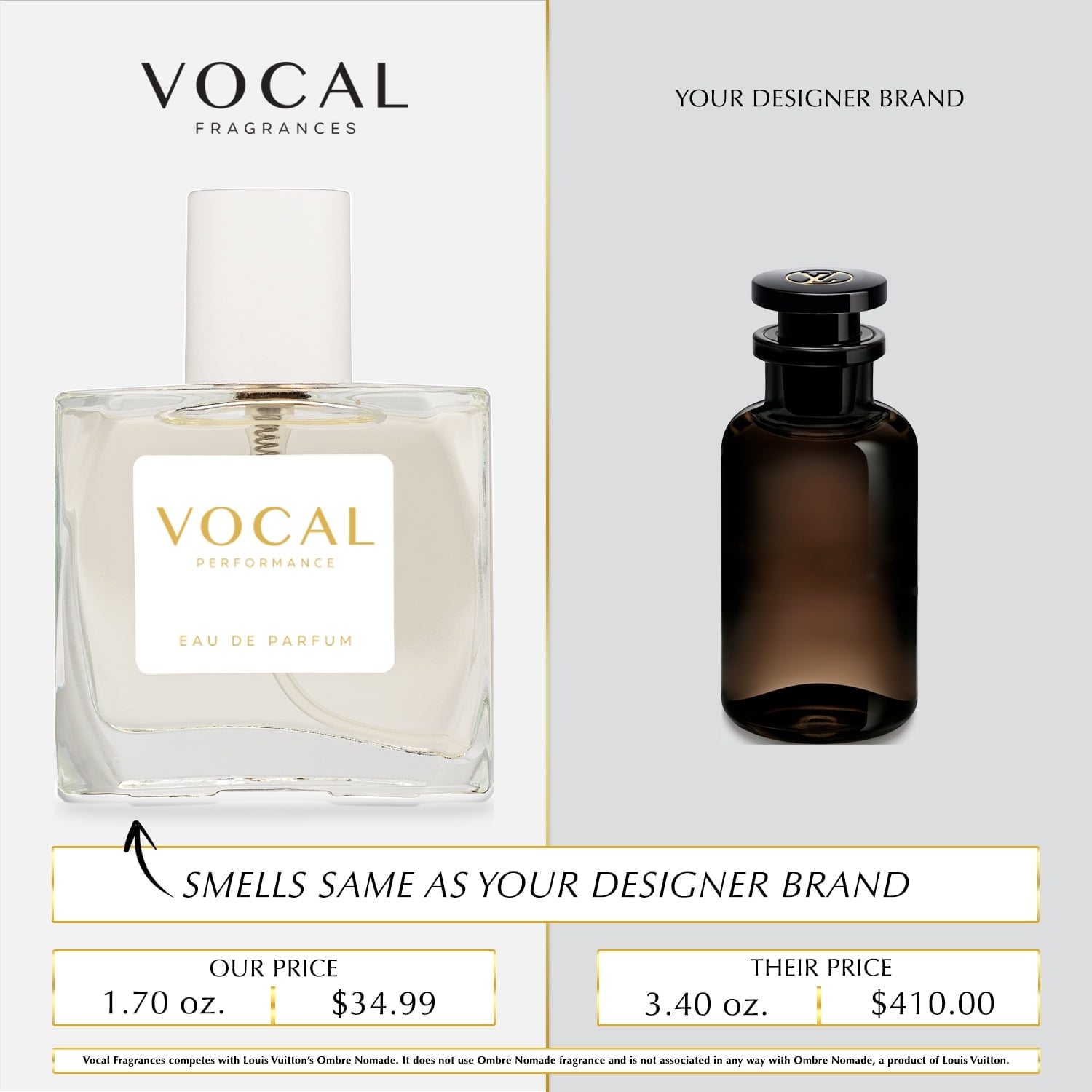 Vocal Performance U037 Eau de Parfum For Unisex Inspired by Louis ...