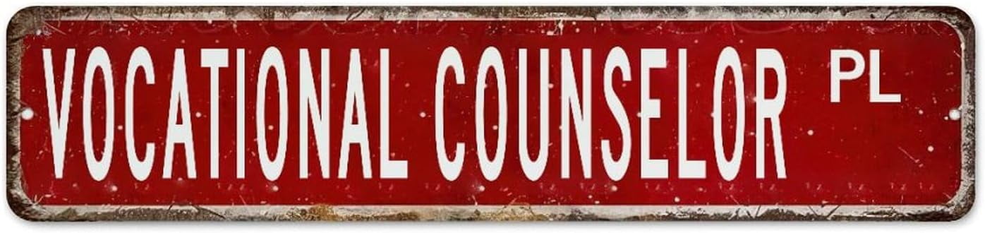 Vocational Counselor Hanging Metal Sign Farmhouse Yard Signs PL Series ...