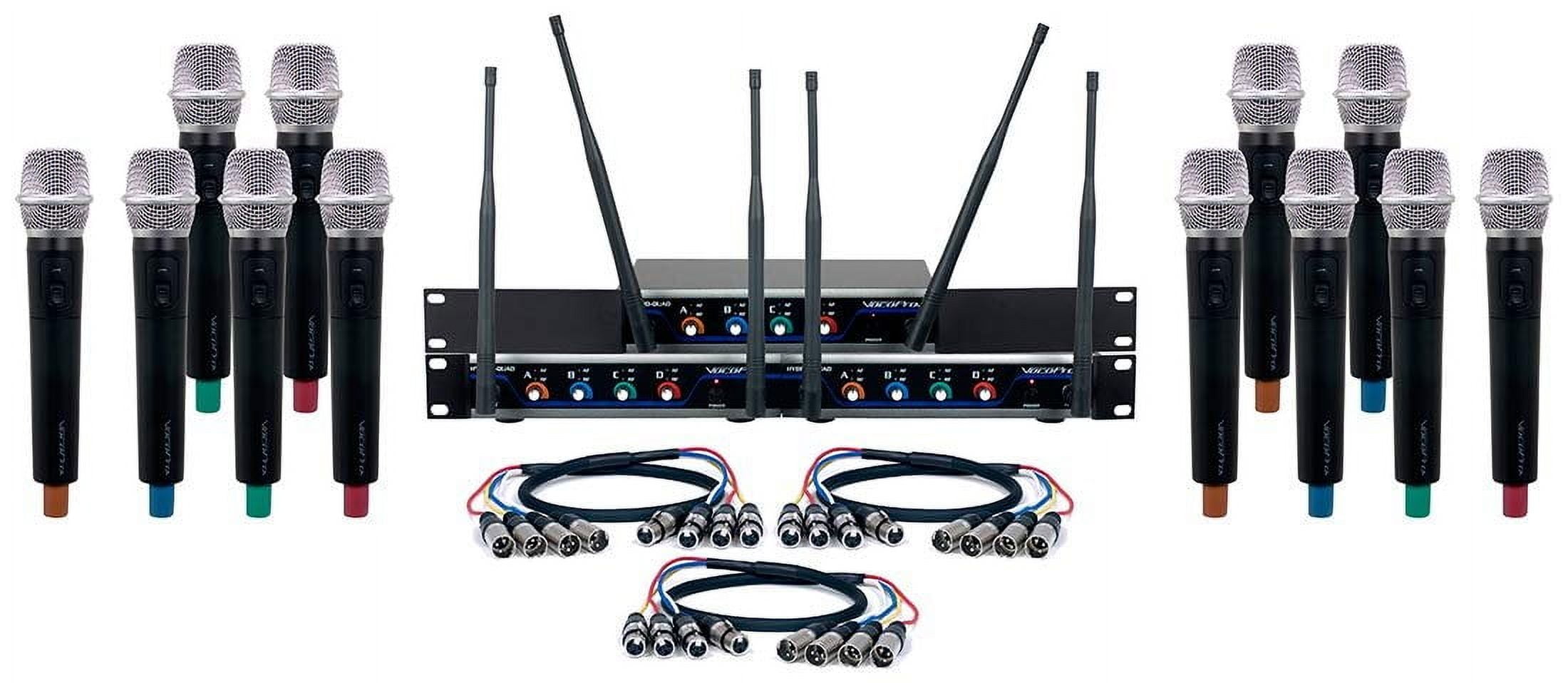 VocoPro 12 Channel UHF Wireless Handheld Microphone System - Digital ...