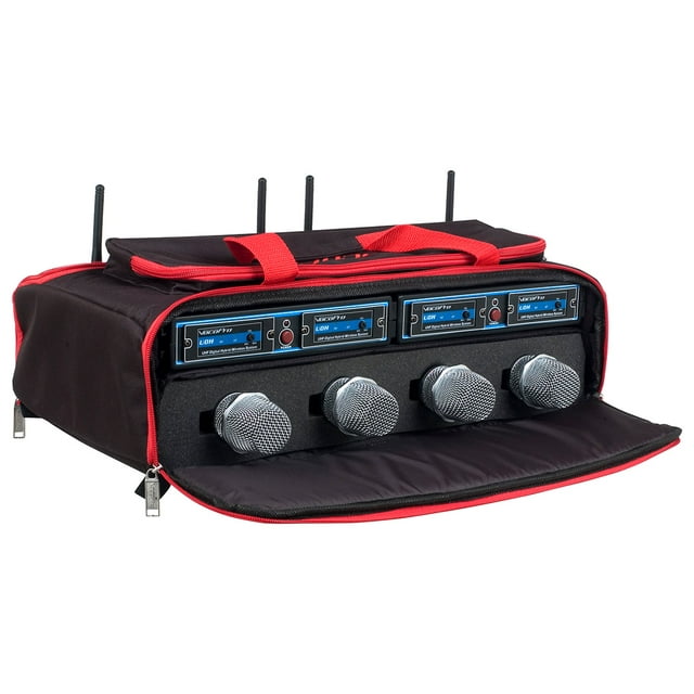 VocoPro 4 Channel Wireless Handheld Microphone System In A Bag - UDH ...