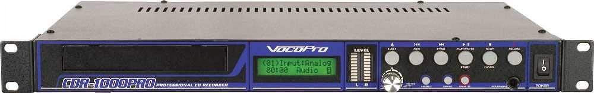 VocoPro CDR-1000 Pro Professional Single Space CD Recorder/ Player ...