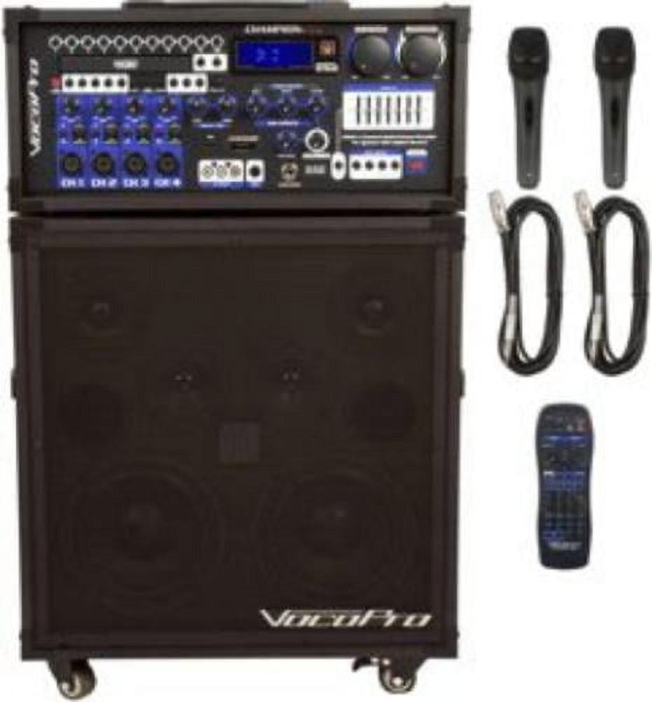 VocoPro Champion-REC Basic 200W 4-Channel Multi-Format Portable PA ...
