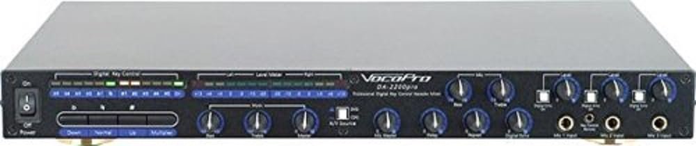 VocoPro DA-2200Pro Professional Digital Key Control/Digital Echo Mixer ...