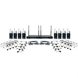VocoPro HYBRIDPLAY8 8 Channel UHF Hybrid Wireless Headset & Lapel ...