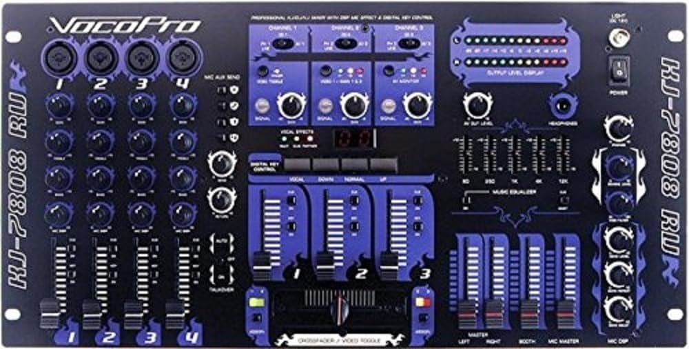 VocoPro KJ7808RV Karaoke Audio and Video Mixer - Walmart.com