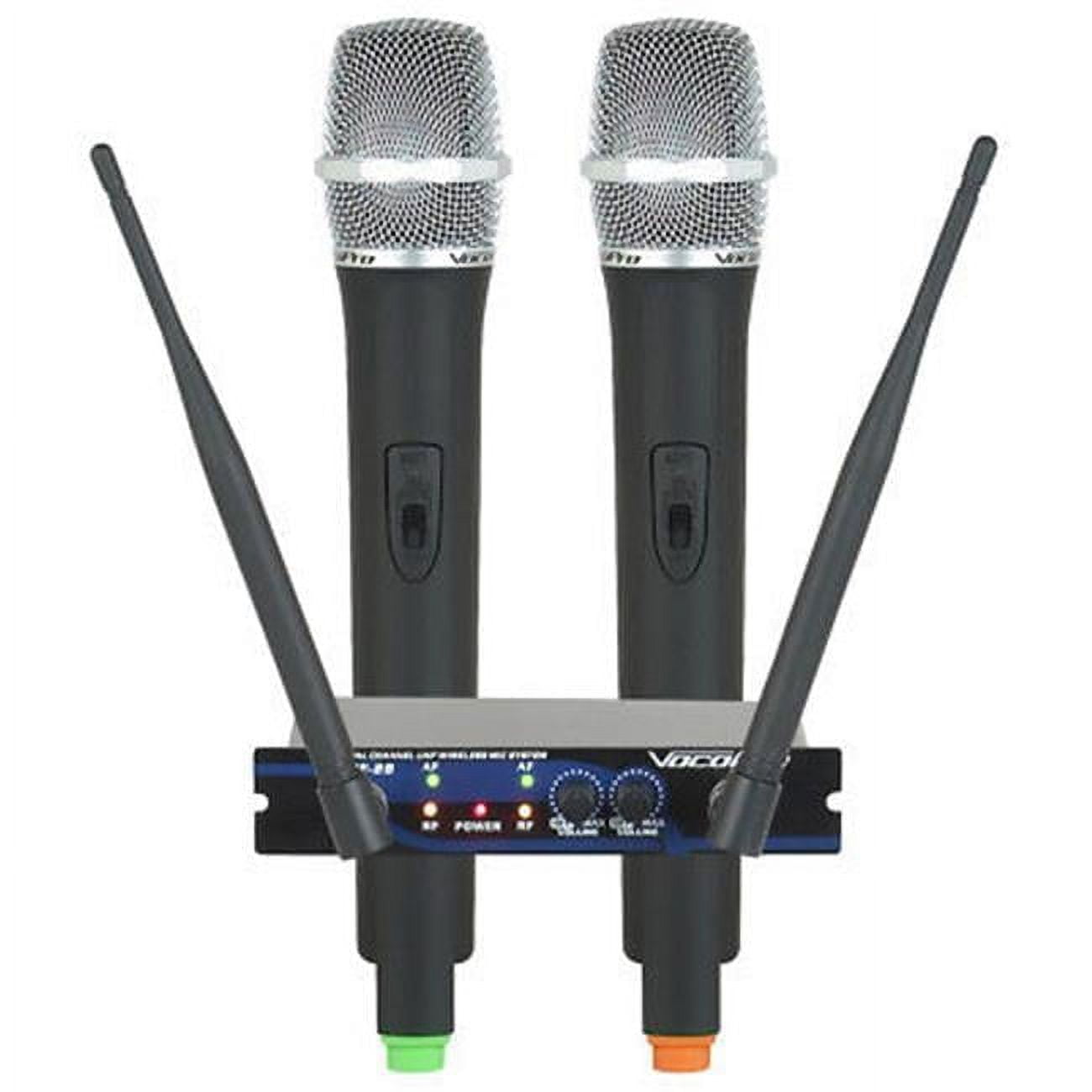 VocoPro MN UHF-28-5 Dual Channel UHF Wireless Microphone System - Freq ...
