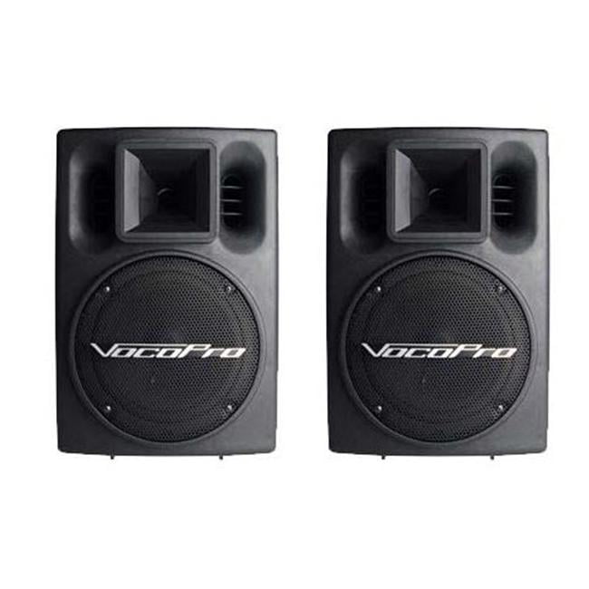 VocoPro PV802 Professional Stereo 400W Powered Vocal Speakers - Walmart.com