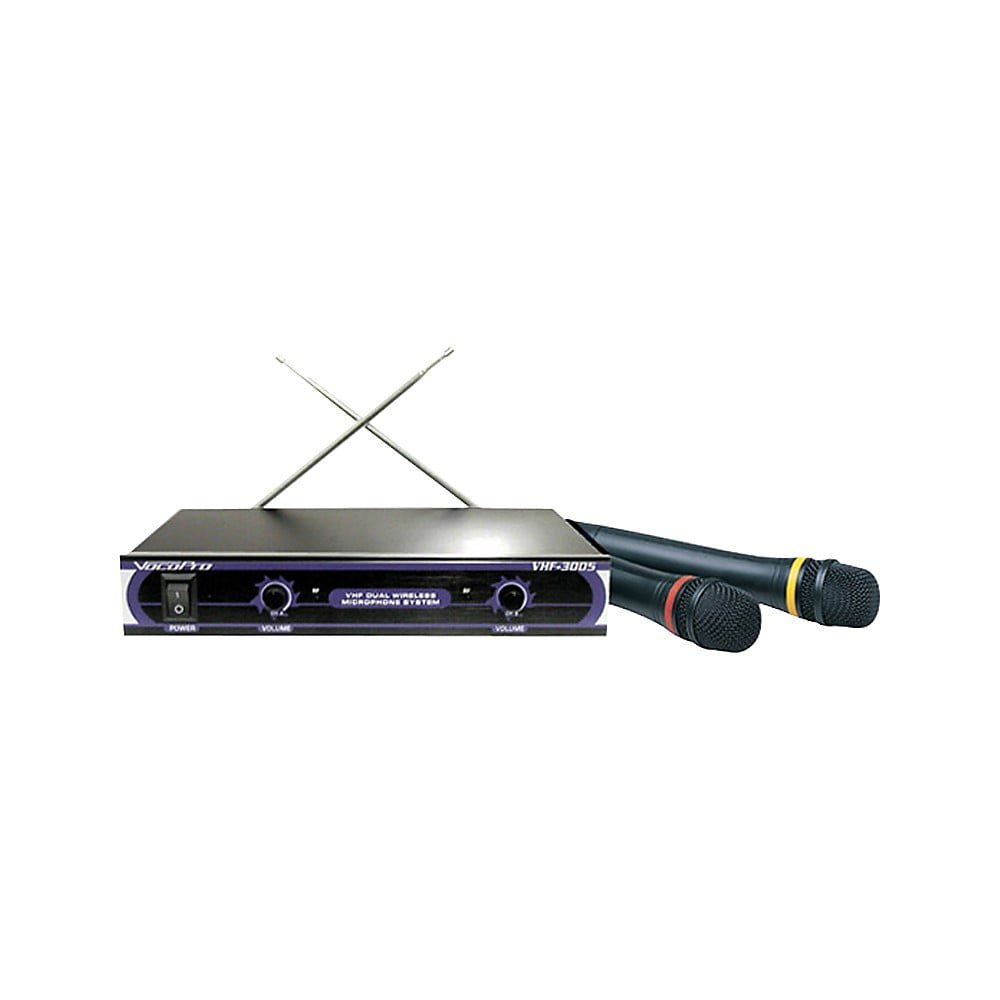 VocoPro VHF-3005 Dual Wireless Microphone System for Karaoke Sound ...