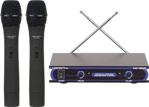 VocoPro VHF3005 Dual Handheld Wireless Microphone System - Walmart.com