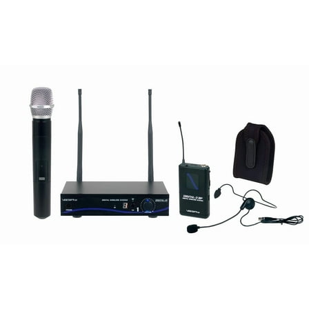 VocoPro VHF3005 Dual Handheld Wireless Microphone System - Walmart.com