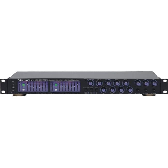 Vocopro Pro. 6 MIC Digital Echo Mixer Parametric Equalizer - Walmart.com